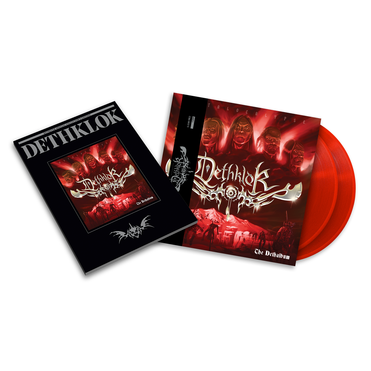 DETHKLOK 'THE DETHALBUM' EXPANDED EDITION CLEAR RED LP + DETHKLOK x RE
