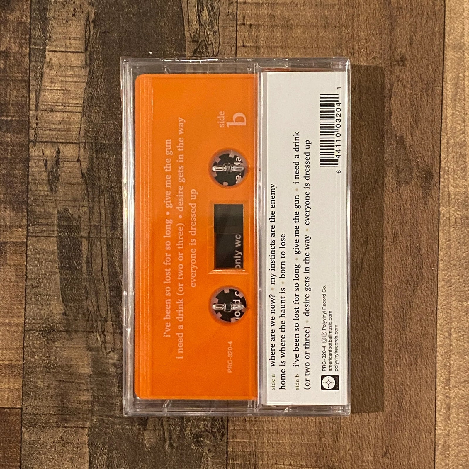 AMERICAN FOOTBALL 'AMERICAN FOOTBALL' (LP2) CASSETTE (Orange Vinyl)