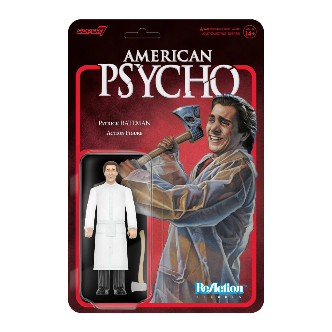 AMERICAN PSYCHO - PATRICK BATEMAN (RAINCOAT)- REACTION FIGURE WAVE 01