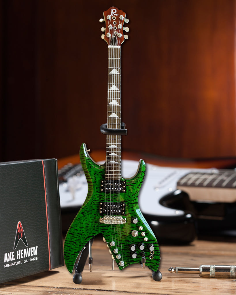 GUNS N' ROSES - SLASH - B.C. RICH BICH GREEN MINI GUITAR - Alternative Press