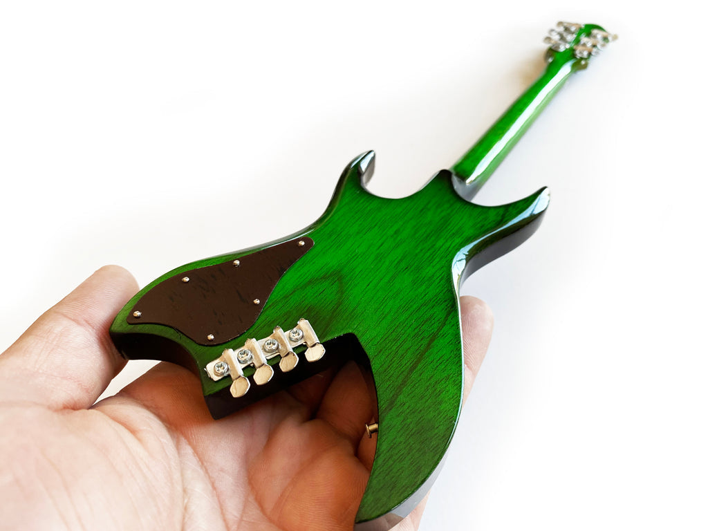 GUNS N' ROSES - SLASH - B.C. RICH BICH GREEN MINI GUITAR - Alternative Press