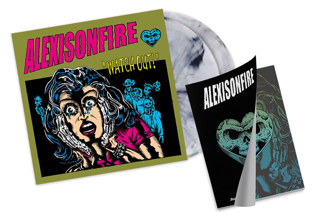 ALEXISONFIRE 'WATCH OUT!' Black/White Marble LP + BrooklynVegan Specia ...