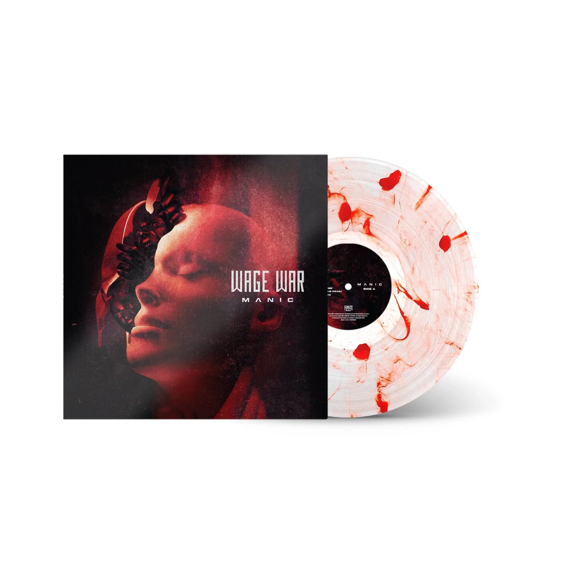 WAGE WAR ‘MANIC’ LIMITED-EDITION CLEAR WITH RED BLOT LP – ONLY 300 MAD